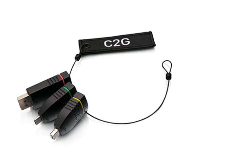 Cables To Go Universal 4K HDMI Adapter Ring with Color Coded Mini Disp ...