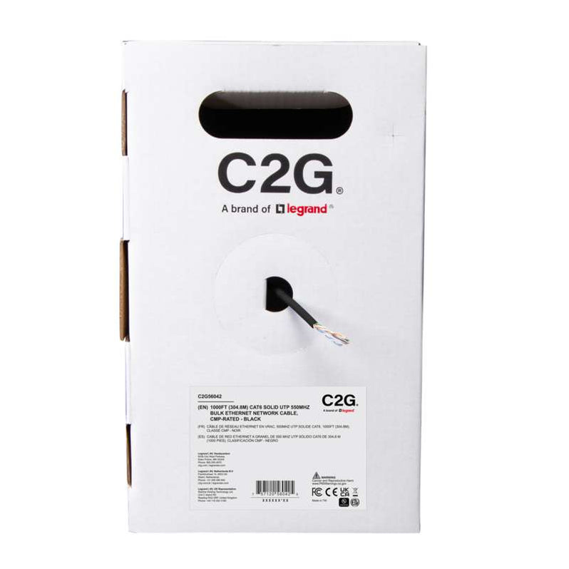 Cables To Go 1000ft (304.8m) TAA-Compliant Cat6 Bulk Unshielded (UTP ...