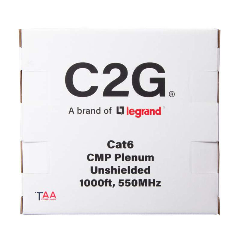 Cables To Go 1000ft (304.8m) TAA-Compliant Cat6 Bulk Unshielded (UTP ...