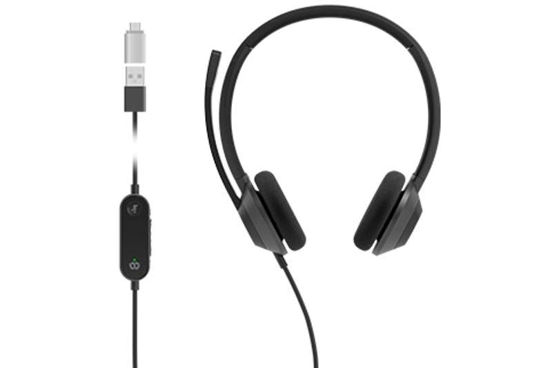 Cisco Headset 322 Wired Dual On-Ear Carbon Black USB-C (HS-W-322-C-USB ...