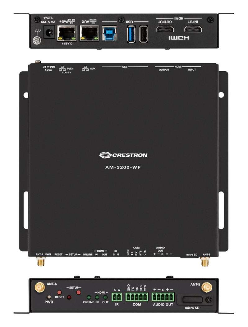 Crestron AirMedia Series 3 Kit with AM-3200-WF Receiver, two AM-TX3-10 ...