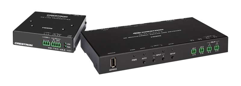 Crestron 4K 2x1 DM Essentials Scaling Auto-Switcher and Extender over ...