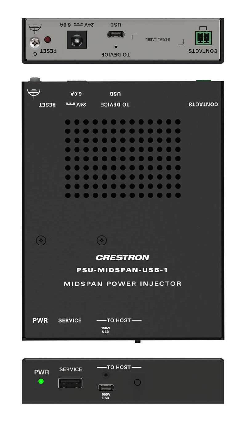 Crestron Single Channel Midspan USB Power Injector with Cables — AVI ...
