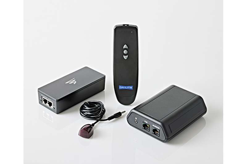Da-Lite DL16525 (IR) Screen Controller with IR Remote and PoE Injector ...