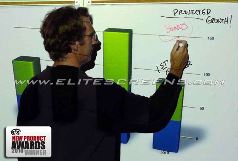 Elite Screens Insta-DEM Series, 69-inch Diag., 4:3 WhiteBoard / Pliabl ...
