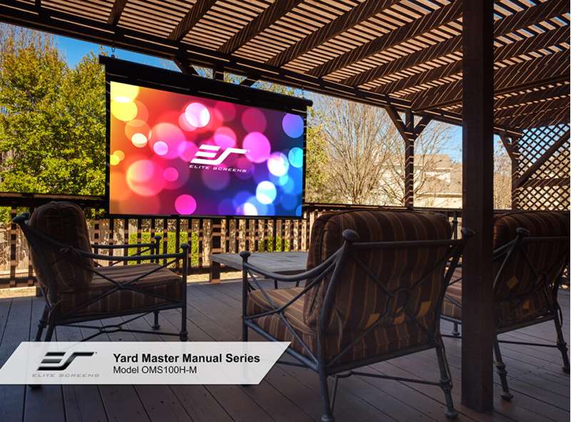 Elite Screens Yard Master Manual Series 120 Inch Diagonal Manual Scree ...