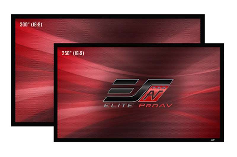 Elite Screens Pro Frame Plus Series 300 Inch Diagonal Fixed Frame Scre ...