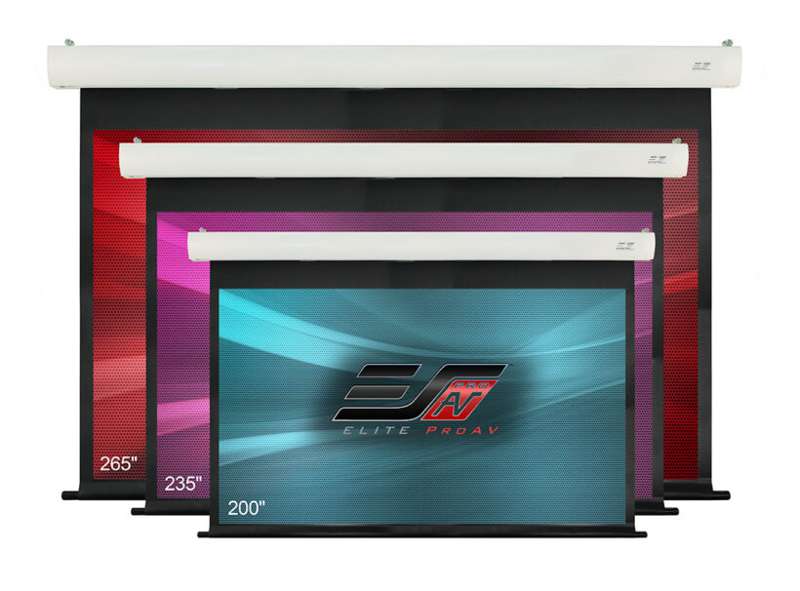 Elite Saker Plus Series, 265-inch Diag. 16:9 Electric Screen, MaxWhite ...