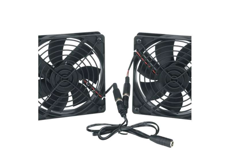 Middle Atlantic 4 1/2 Inch DC Fan Kit, 138 CFM with Thermo Controller ...
