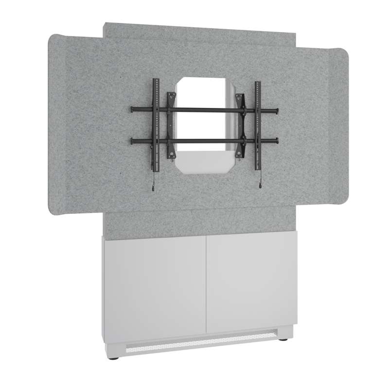 Middle Atlantic Forum Floor-to-Wall Mounted 48" (2-Bay) Display Stand ...