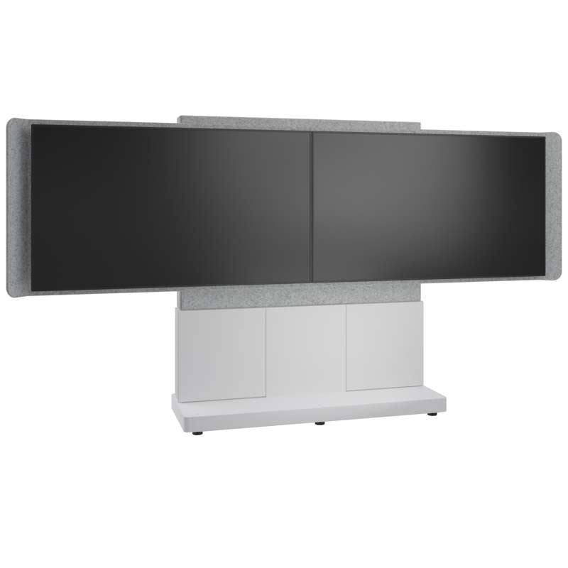 Middle Atlantic Forum Free-Standing 66" (3 Bay) Display Stand for (2 ...
