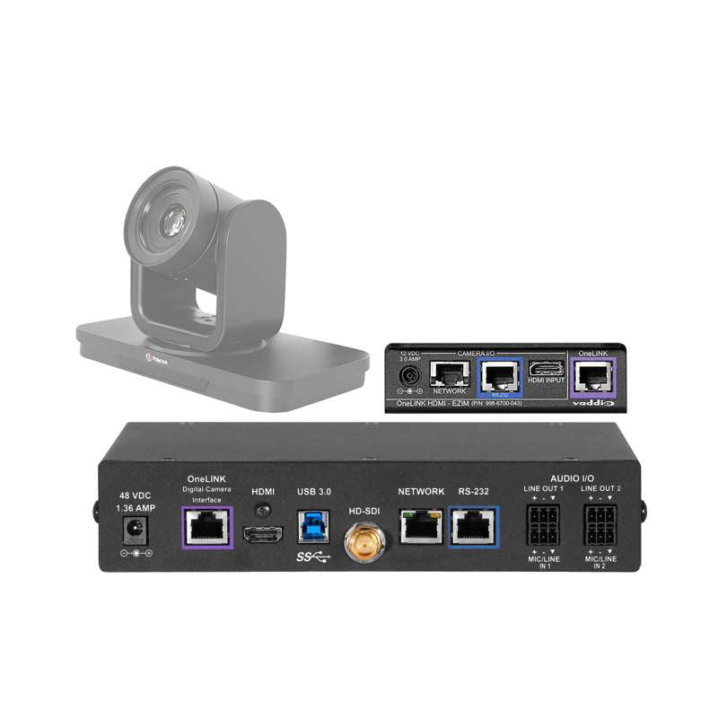 Vaddio Polycom Codec Kit for OneLINK Bridge to EagleEye IV Camera - Bl ...