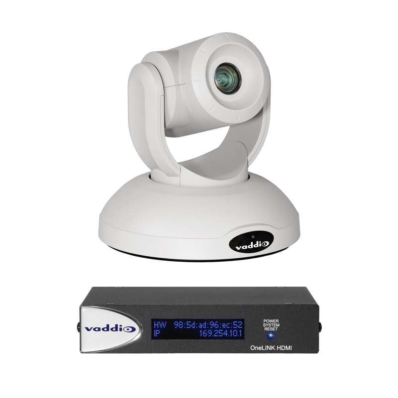 Vaddio RoboSHOT 40 UHD OneLINK HDMI System, White — AVI-SPL Shop