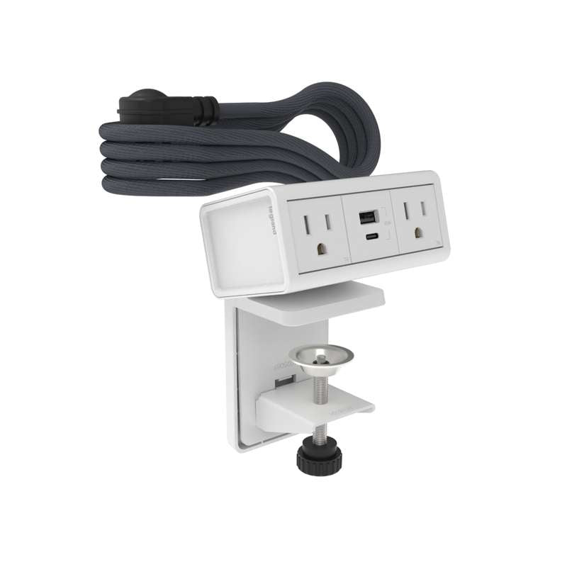 Wiremold dash Desktop Power Center, 2 Outlets and 1 USB A/C, White ...