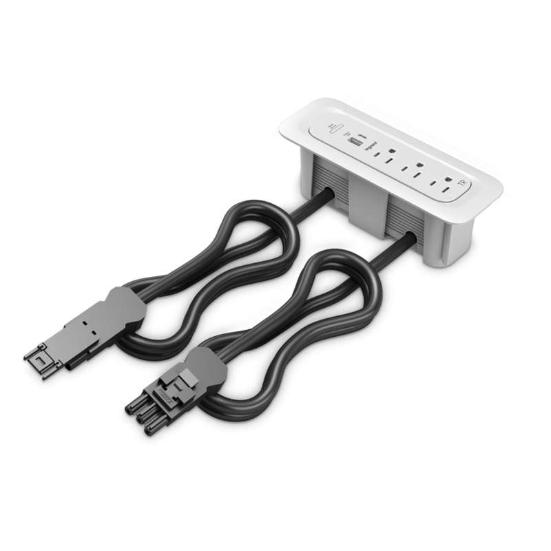 Wiremold ModPower Middle Unit, In Surface, White — AVI-SPL Shop