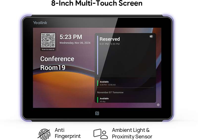 Yealink RoomPanel E2 Smart Room Scheduling Panel with Android 13 — AVI ...